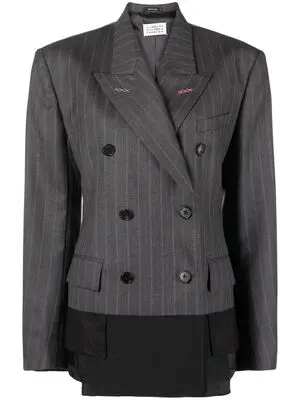 MAISON MARGIELA Pinstriped Wool Blazer
