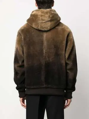 SALVATORE SANTORO Reversible Shearling Hooded Jacket