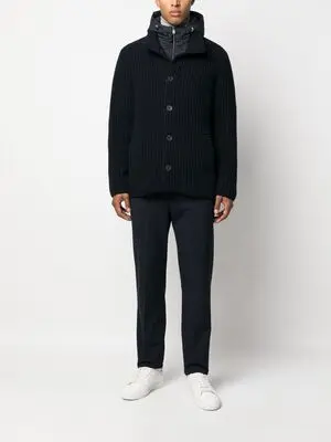 Herno Padded-hood Knit Jacket
