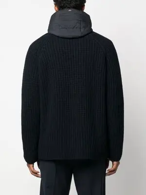 Herno Padded-hood Knit Jacket