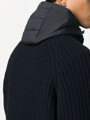 Herno Padded-hood Knit Jacket