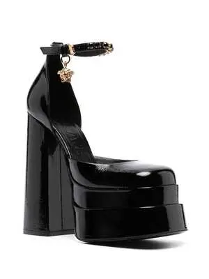Versace Medusa Aevitas 160mm Leather Platform Pumps