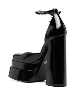 Versace Medusa Aevitas 160mm Leather Platform Pumps