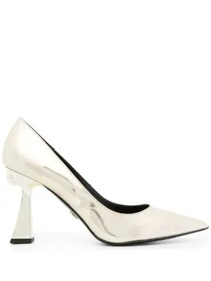 Kurt Geiger 95mm Metallic-finish Pumps