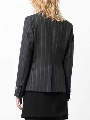 Versace Logo-pinstripe Blazer