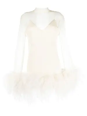 Taller Marmo Feathered Cocktail Dresses