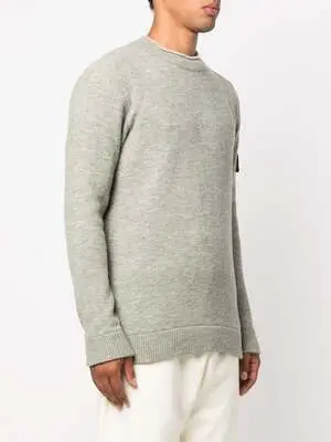 Stone Island Logo-patch Crew Neck Jumper