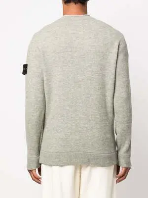 Stone Island Logo-patch Crew Neck Jumper