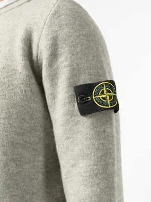 Stone Island Logo-patch Crew Neck Jumper