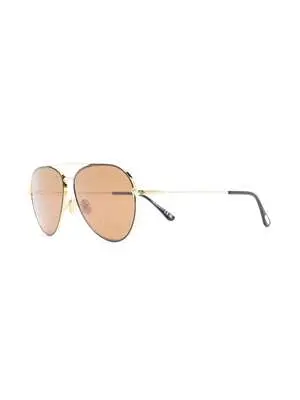 TOM FORD Tinted Round Sunglasses - Gold