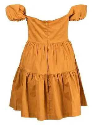 Staud Elio Off-shoulder Mini Dress