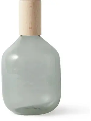 R+D.LAB Rd.lab Trulli Tall Glass, Wood And Cork Bottle