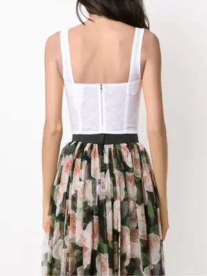 Dolce & Gabbana Lace Trim Corset Top