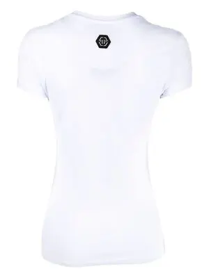 Philipp Plein Monogram Teddy-print T-shirt - White