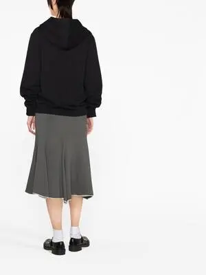 BARRIE Logo-patch Cotton Hoodie - Black