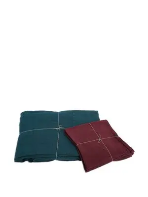 ONCE MILANO Linen Tablecloth - Green