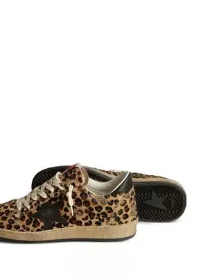 GOLDEN GOOSE Ball Star Animal-print Sneakers - Neutrals