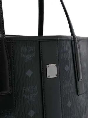 Mcm Small Liz Reversible Tote Bag - Black