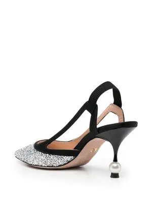 Giambattista Valli 75mm Rhinestone-embellished Pumps - Black