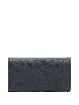 AGNES B. Logo-detail Leather Key Holder