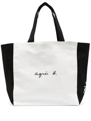 AGNÈS B. Colour-block Tote Bag