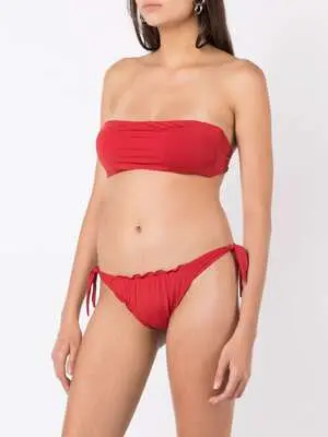 AMIR SLAMA Bandeau Bikini Set - Red