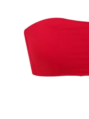 AMIR SLAMA Bandeau Bikini Set - Red