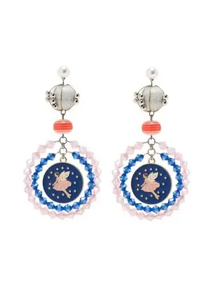 AMIR SLAMA Ballerina-motif Drop Earrings - Blue