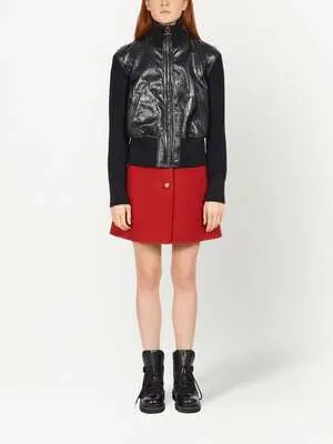 FERRAGAMO Cashmere-blend A-line Mini Skirt
