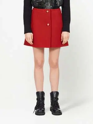 FERRAGAMO Cashmere-blend A-line Mini Skirt