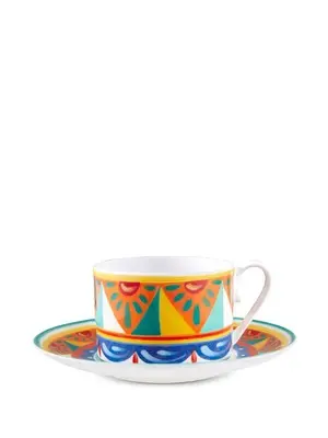 Dolce & Gabbana Graphic-print Tea Set - Yellow