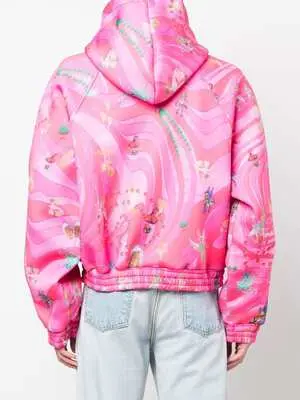 LIBERAL YOUTH MINISTRY Graphic-print Pullover Hoodie - Pink