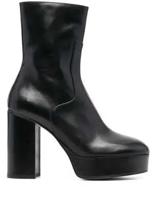 ALOHAS Thunder 110mm Leather Platform Ankle Boots