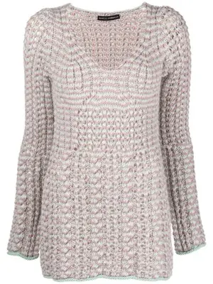 MARCO RAMBALDI Textured Cable-knit Jumper