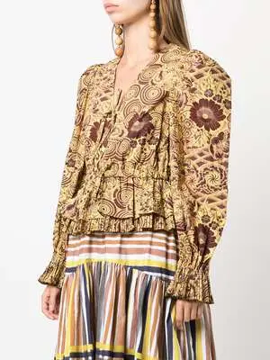 Ulla Johnson Ren Floral-print Blouse
