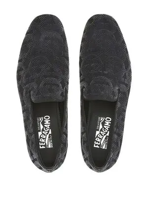 FERRAGAMO Gancini-pattern Moccasins