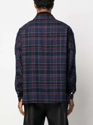 GMBH Plaid-check Print Shirt - Blue