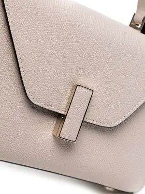 VALEXTRA Iside Leather Tote Bag - Brown