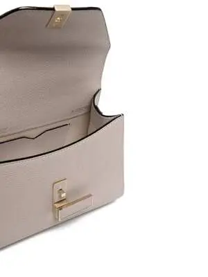 VALEXTRA Iside Leather Tote Bag - Brown