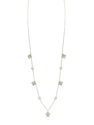 Yoko London 18kt Yellow Pearl And Diamond Necklace - Gold