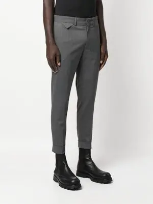 LOW BRAND Melange-effect Tailored Trousers