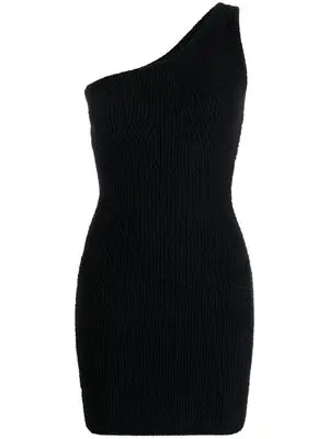 Wardrobe.NYC X Hailey Bieber One-shoulder Mini Dress - Black