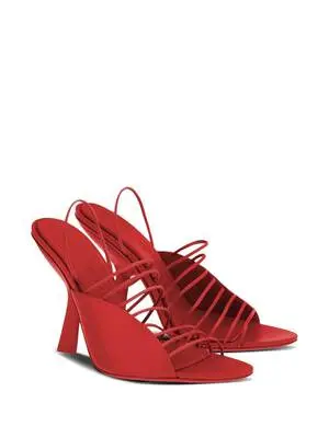 FERRAGAMO 105mm Altaire Lace-detail Sandals - Red