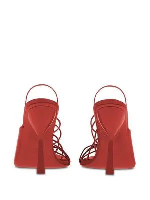 FERRAGAMO 105mm Altaire Lace-detail Sandals - Red