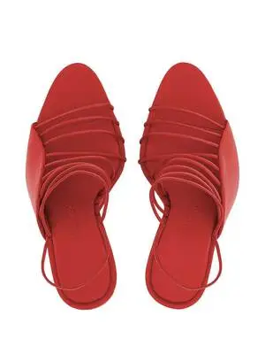 FERRAGAMO 105mm Altaire Lace-detail Sandals - Red