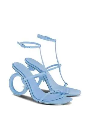 FERRAGAMO Elina 105mm Nappa Leather Sandals