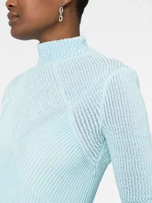 Givenchy Flounced Plissé Mini Dress