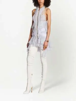Balmain Lace-panelled Mini Dress