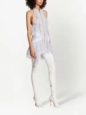 Balmain Lace-panelled Mini Dress