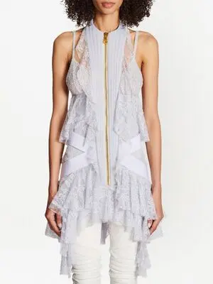 Balmain Lace-panelled Mini Dress